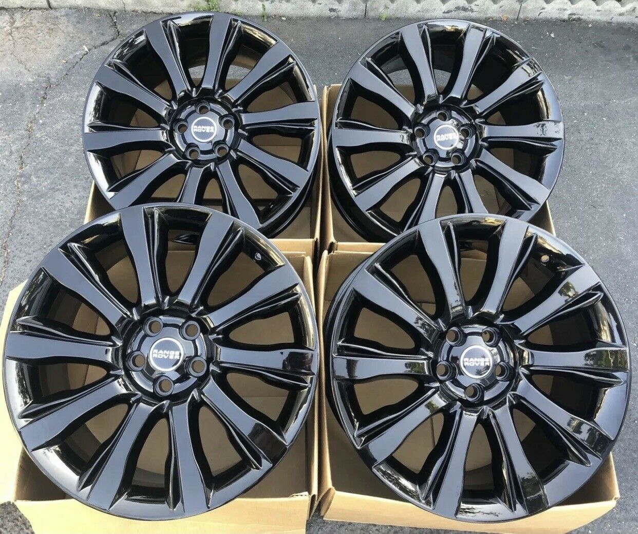 Black 21" Range Rover Land Supercharged 2014-2019 rims wheels Factory ...