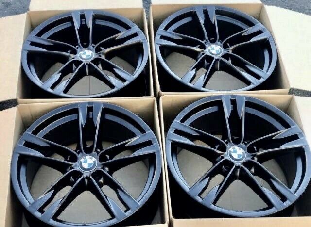 20" Bmw 640i 650i 550i 535i 373 M Factory OEM Wheels Black Rims stagge ...